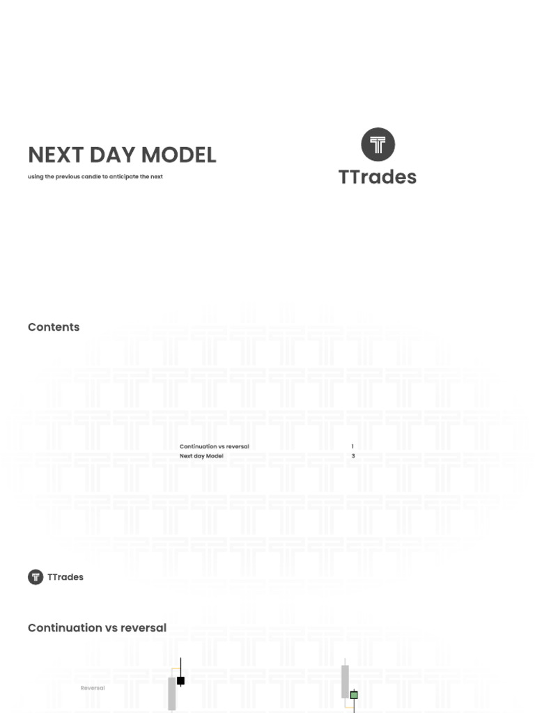 Next Day Model TTrades | PDF