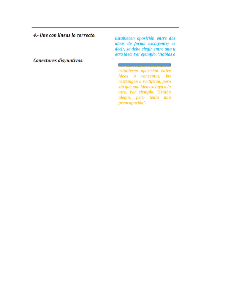 Conectores Disyuntivos | PDF