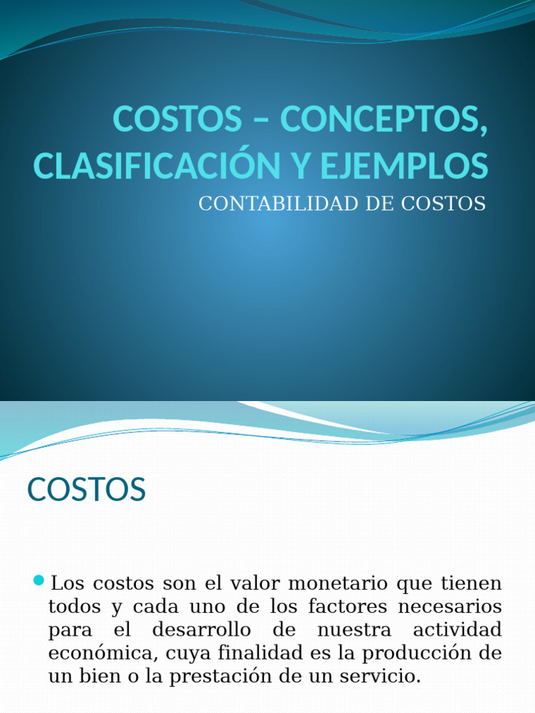 Clasificación de Costos | PDF | Costo | Business