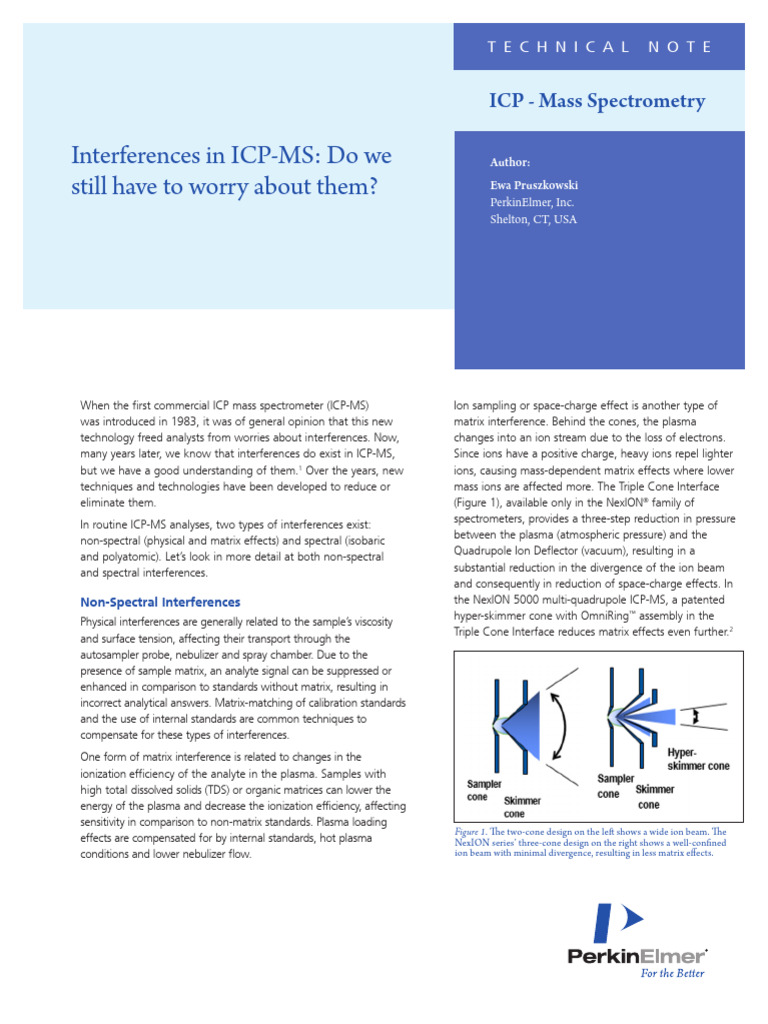 TCH 1815551 Nexion 5000 Icp Ms Interferences | PDF | Mass Spectrometry ...