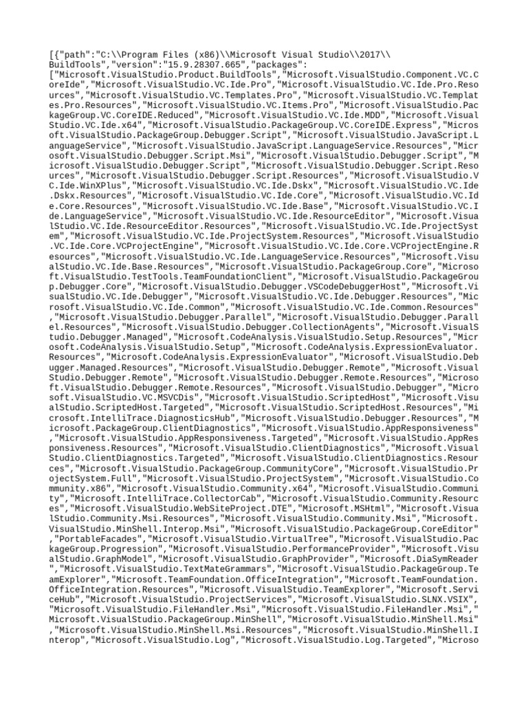Vs 2017 BuildTools Minimal | PDF | Integrated Development Environment | Computer Science