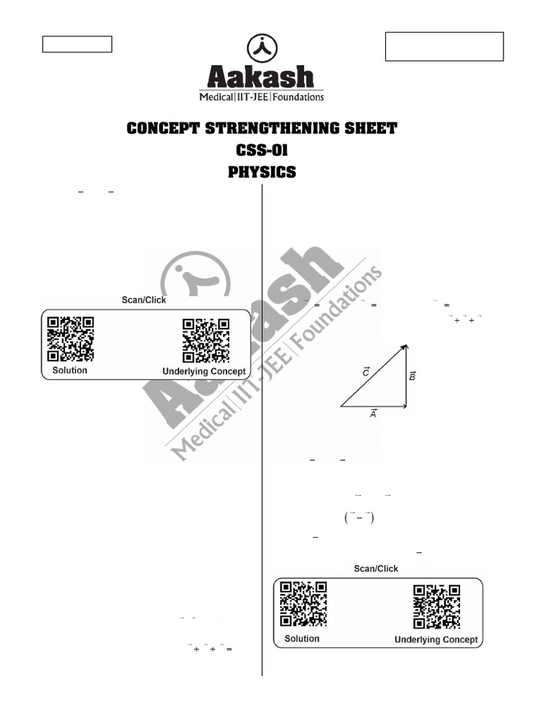 Concept Strengthening Sheet (CSS-01) Based On AIATS-01 (RM) | PDF ... Concept Strengthening Sheet (CSS-01) Based On AIATS-01 (RM) | PDF ...