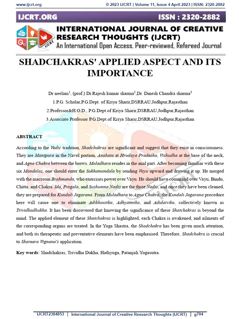 Shad Chakra Sadhana | PDF | Chakra | Yoga