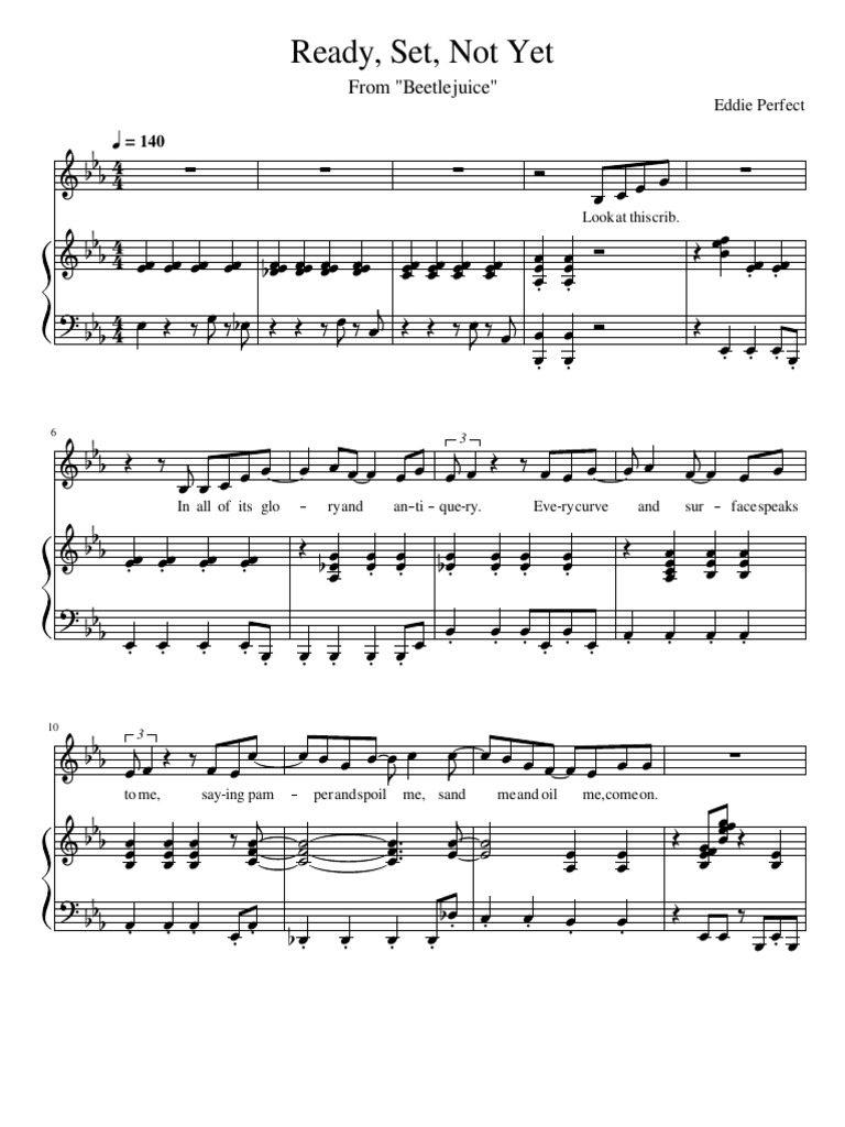 Ready Set Not Yet Sheet Music | PDF