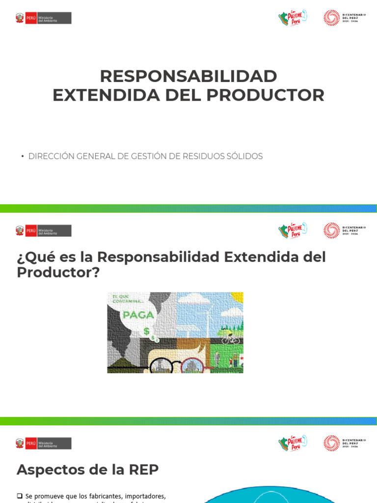 Responsabilidad Extendida del Productor | PDF | Residuos | Gestión de ...