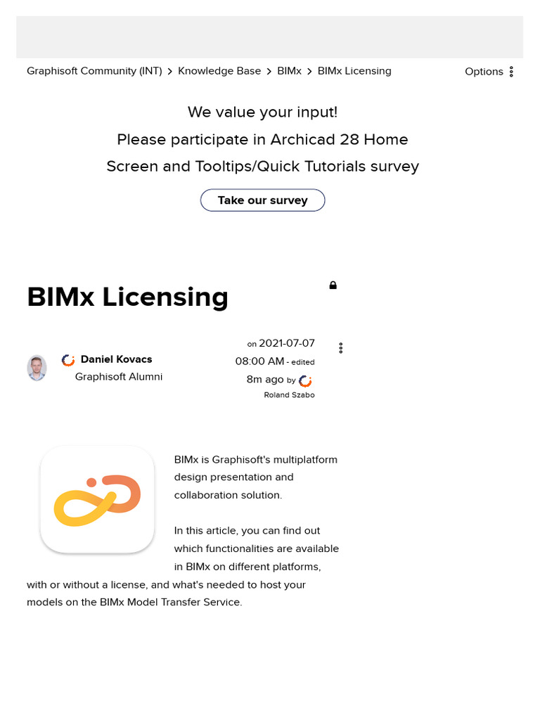 BIMx Licensing - Graphisoft Community | PDF | I Cloud | Ios