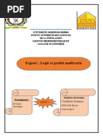 Les Modèles Économétriques LOGIT, PROBIT, ToBIT - Jacquot (PDFDrive) | PDF