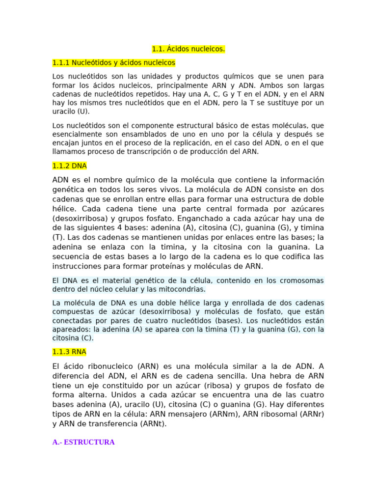 Biologia Molecular | PDF | Rna | Adn