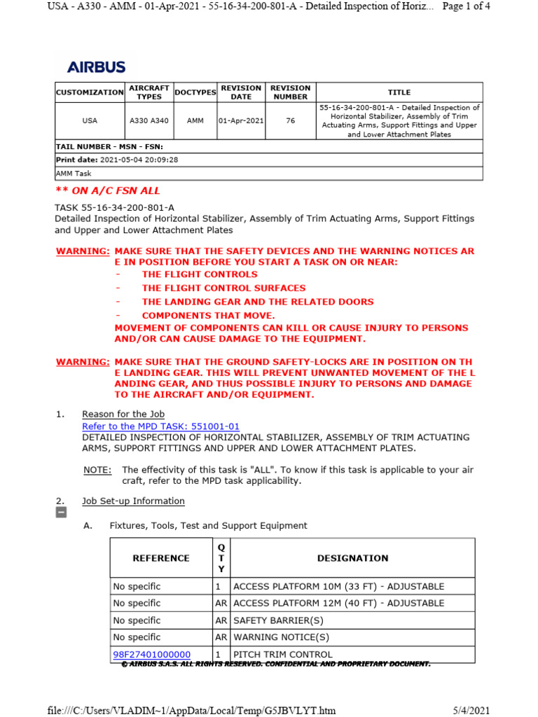 FAA 2021 0371 0004 - Attachment - 2 | PDF | Aircraft Flight Control ...