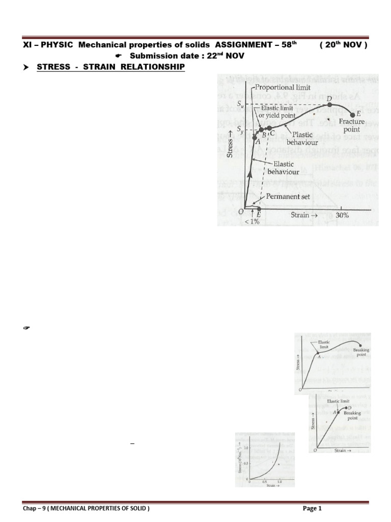 Xi - A - 9 - 58 - Online - Physics | PDF | Deformation (Engineering) | Elasticity (Physics)