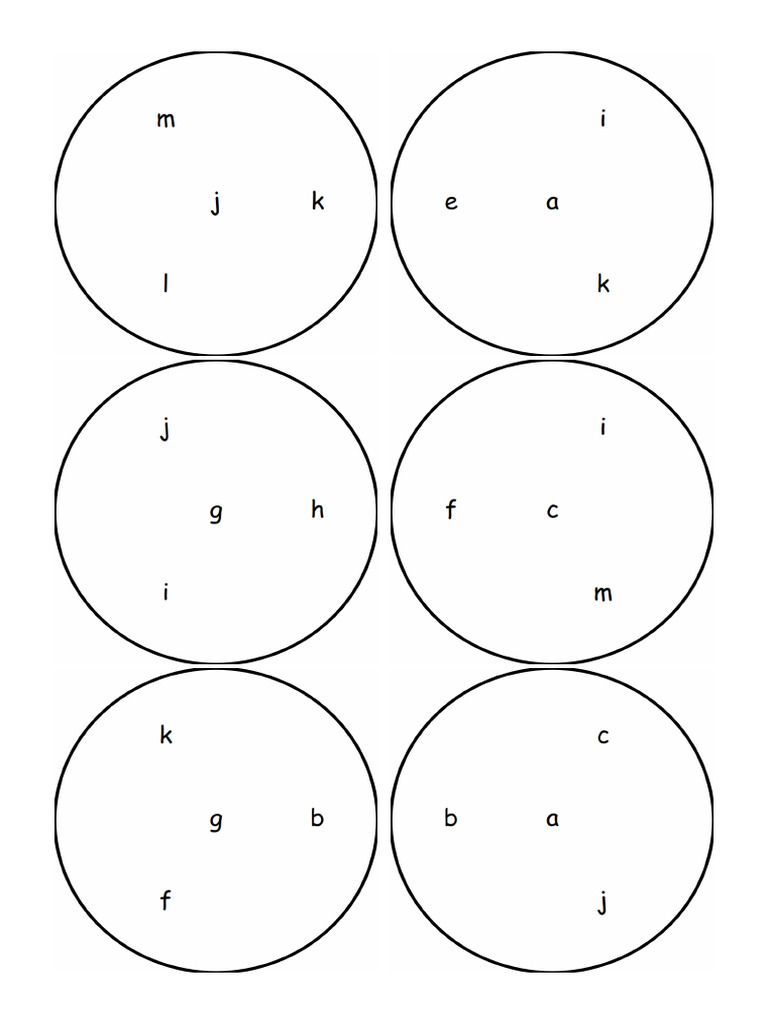 Dobble x4 Letras | PDF