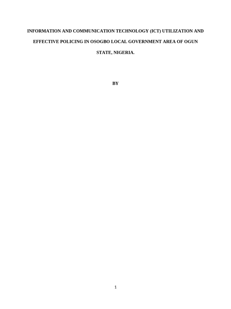 Chapter_1-3 (Final) | PDF | Police | Crime Prevention