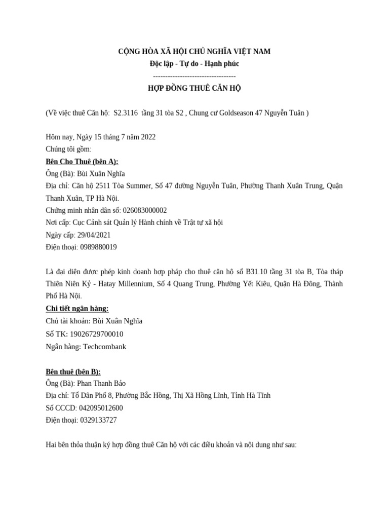 HopDong s2.3116 47NT | PDF