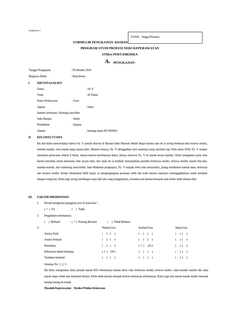 ASKEP Halusinasi Angga Permana (Revisi) | PDF