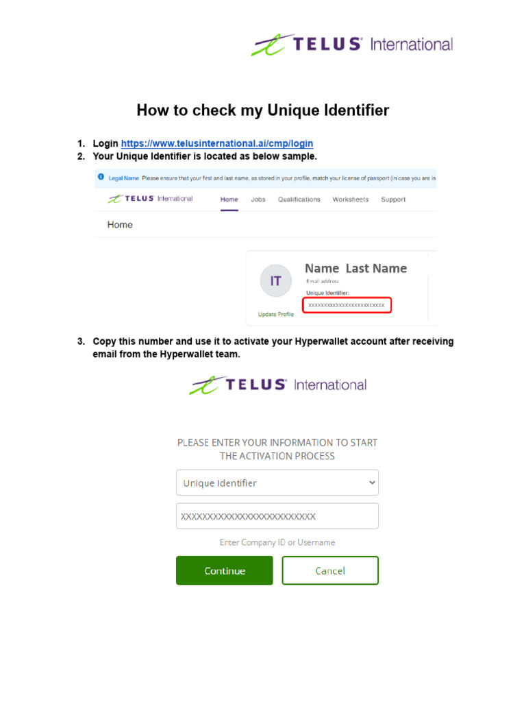 How to Find Your Unique Identifier | PDF