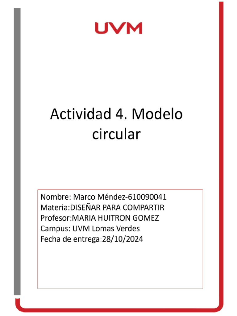 A4. Modelo Circular (Diseñar para Compartir) | PDF | Invalidez ...