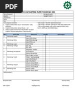 4 Checklist Inspeksi APD | PDF