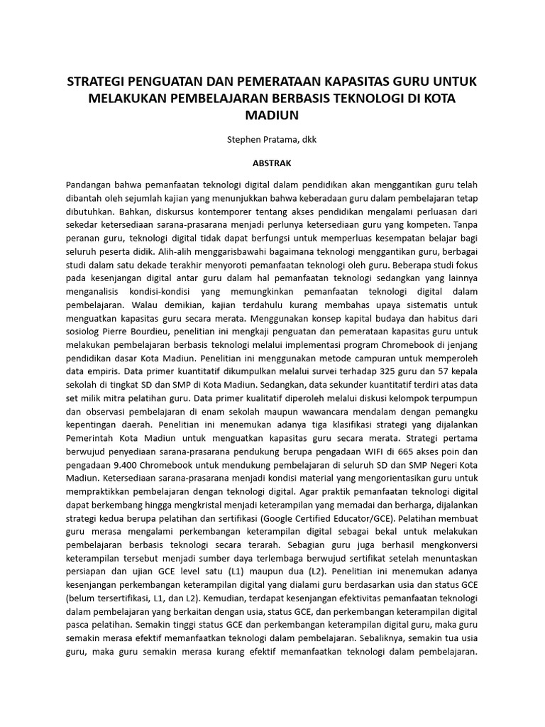 Contoh Abstrak - Stephen Pratama, M. Nur Chozin, Eri Yusron, Annisa Al ...