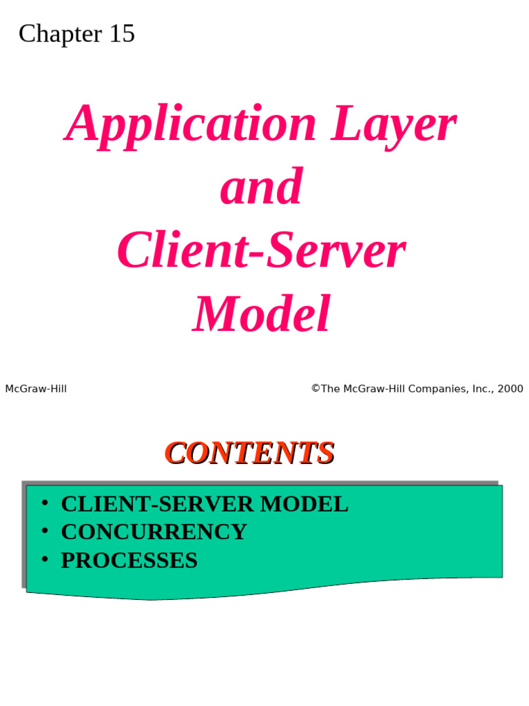 ch15 | PDF | Client–Server Model | Osi Model