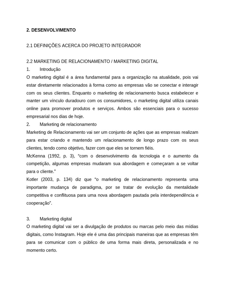 Projeto Integrador 3 | PDF | Análise SWOT | Marketing