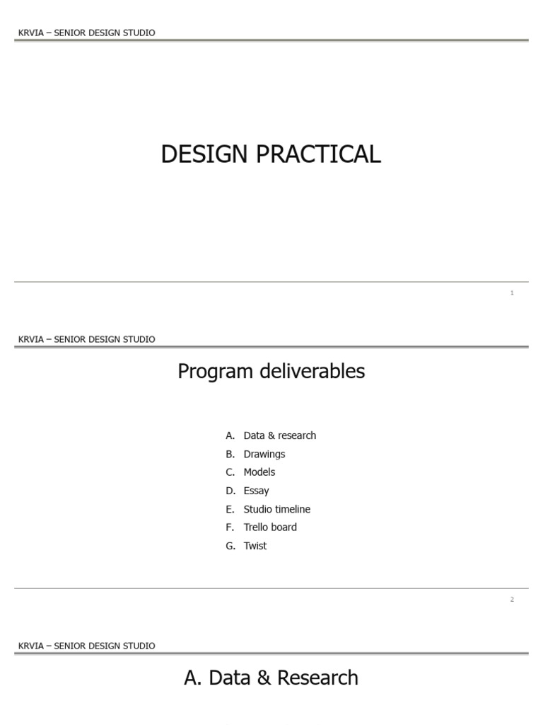 KRVIA - Design Practical | PDF