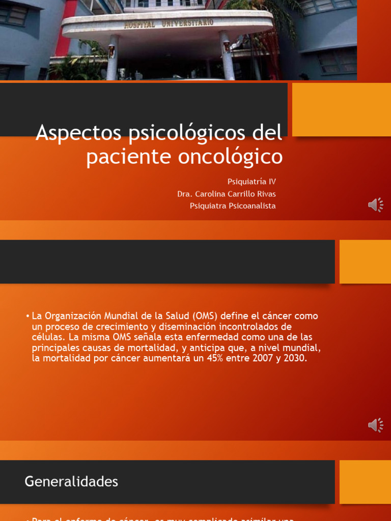 Paciente Oncologico | PDF | Cáncer | Terapia