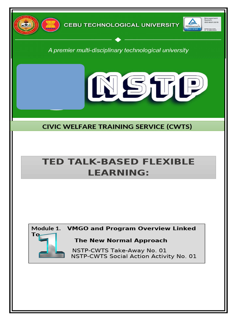 Module 1 unified-course-pack-CWTS-1-2021-2022 | PDF