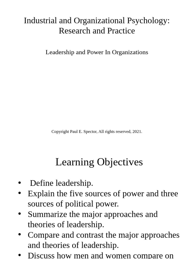 CH 13 | PDF | Leadership | Power (Social And Political)