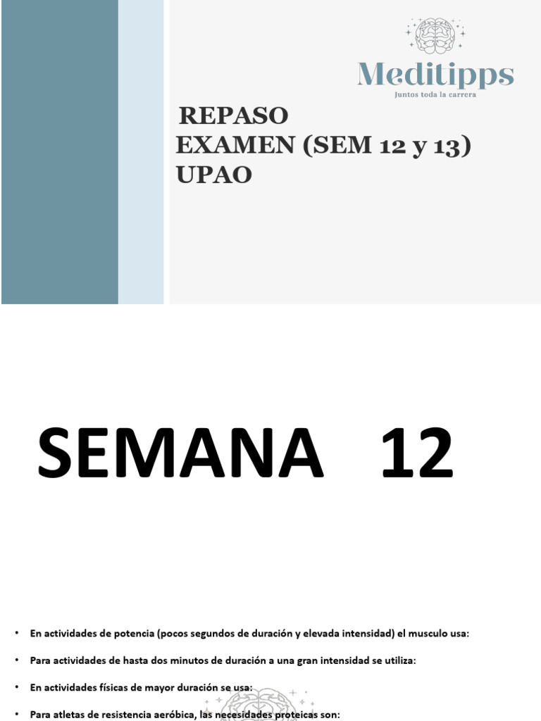 Repaso Examen Unidad (Sem 12 y 13) - 240624 - 033305 | PDF | Edema