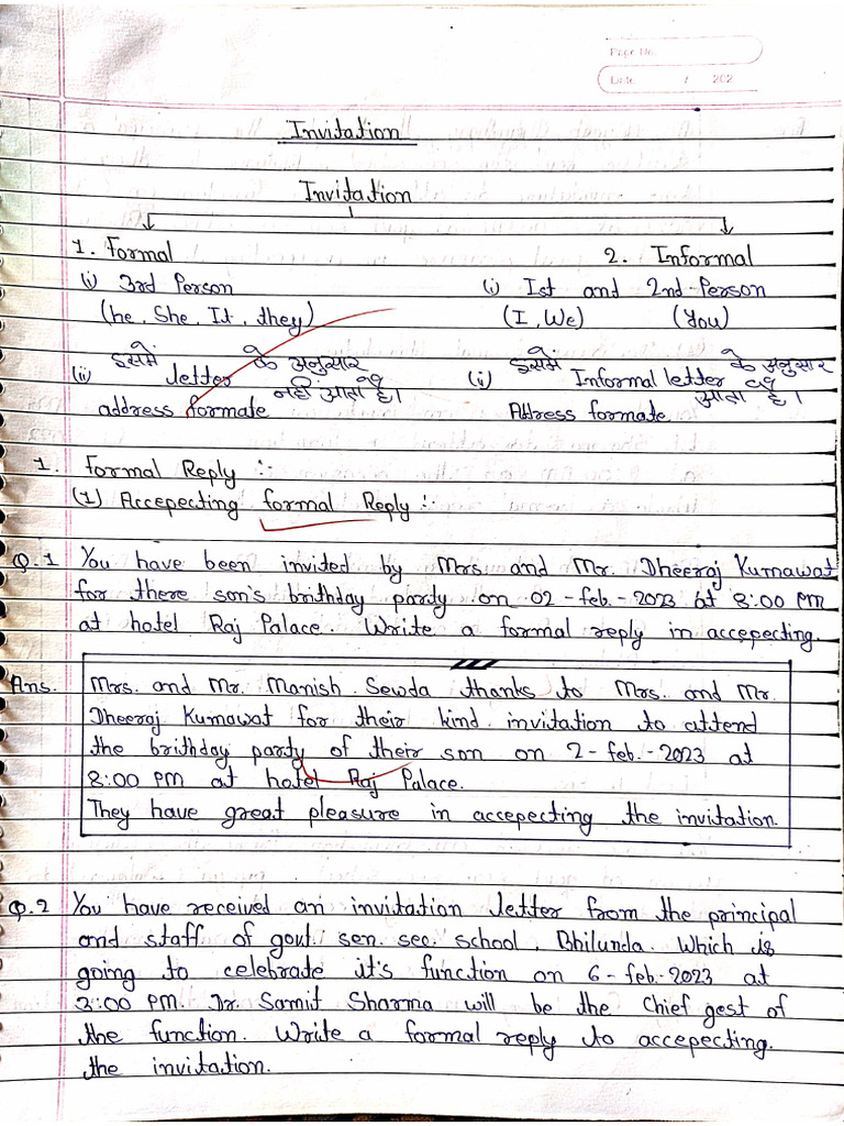 Class 12 TH Invitation PDF | PDF