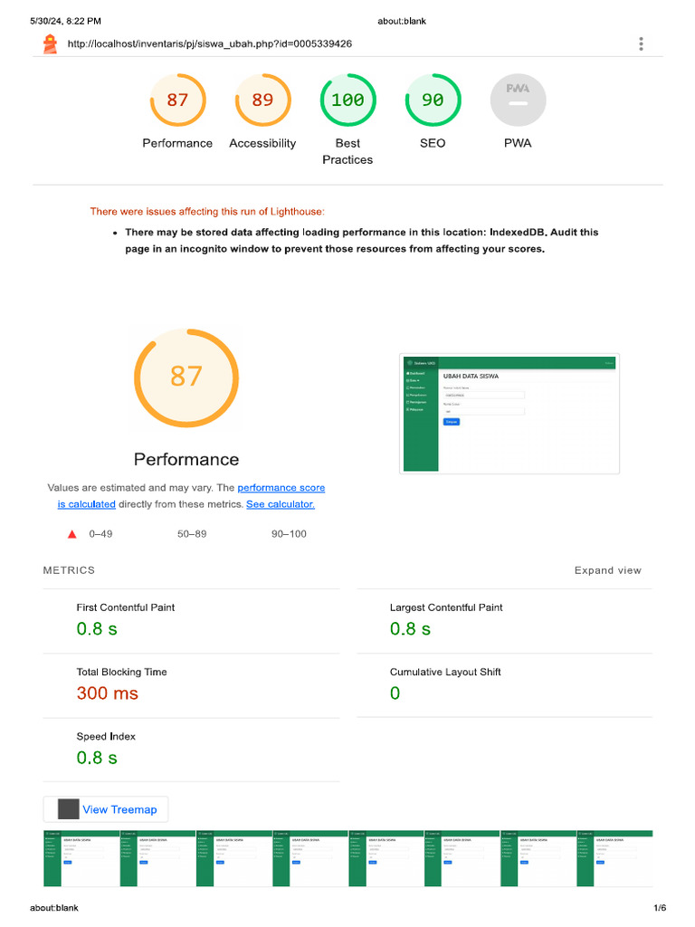 Hasil Performance Efficiency | PDF