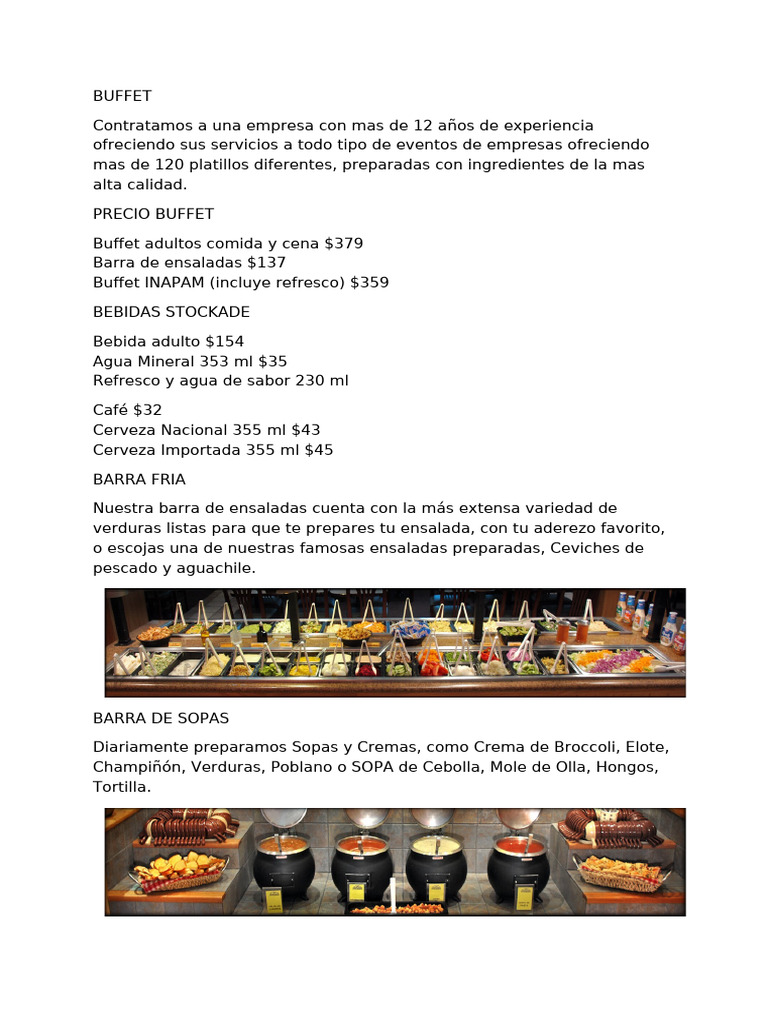 Buffet | PDF
