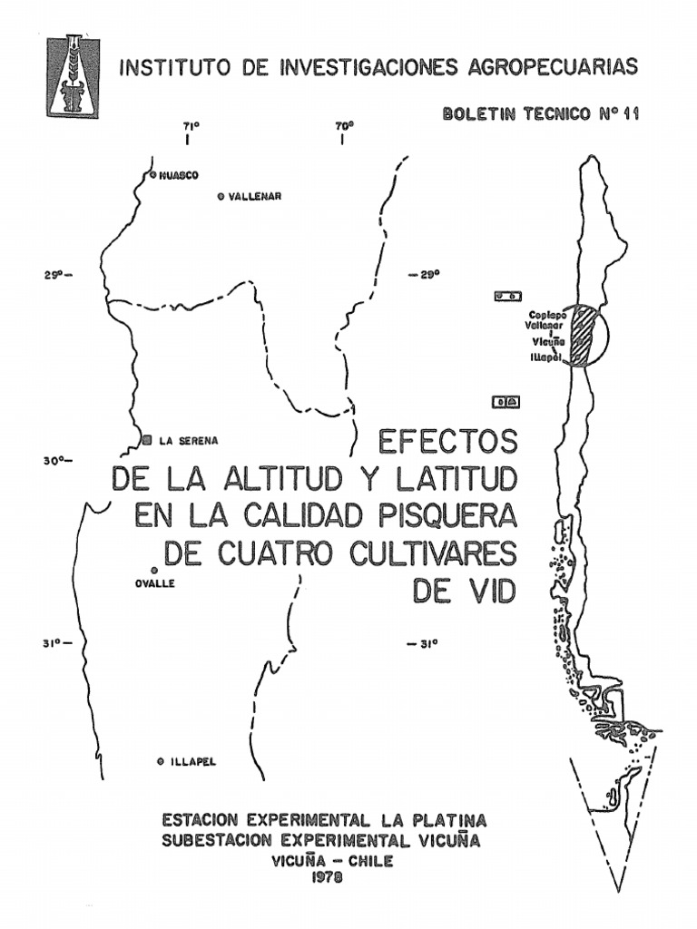 Efecto de La Altitud y Latitud en La Calidad Pisquera de Cuatro ...