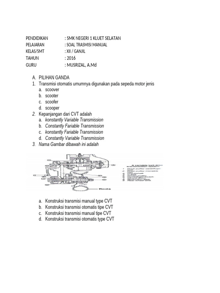 Trasmisi Otomatis | PDF