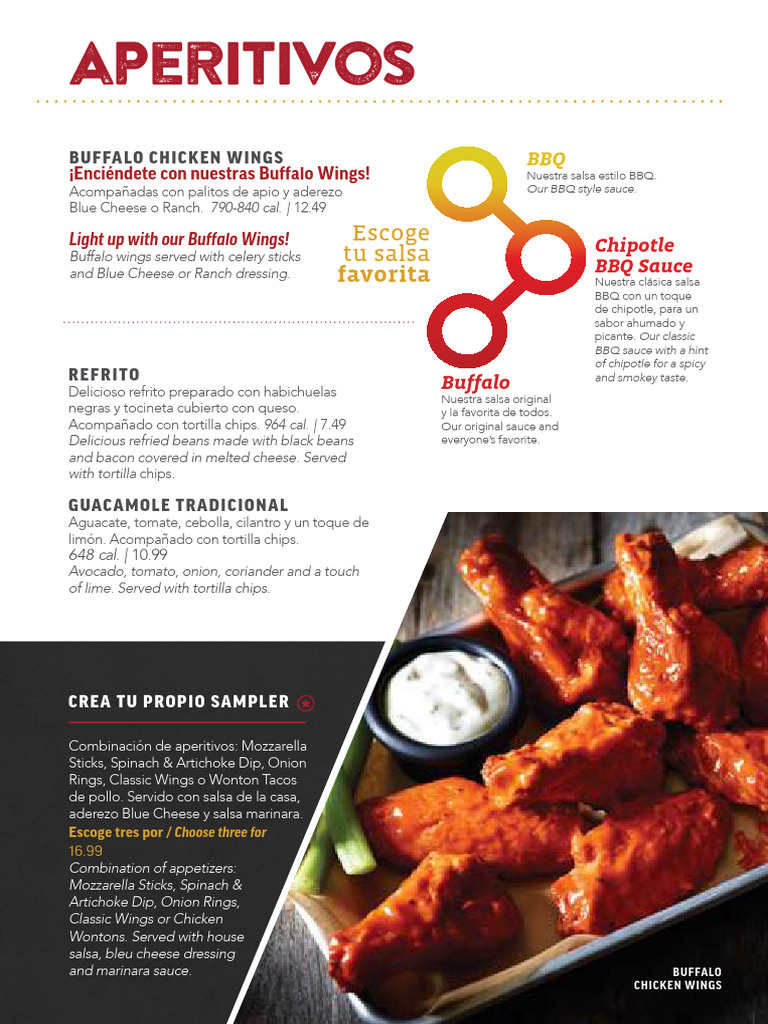 Applebees Menu - Compressed 7 | PDF | Cocina norteamericana | Condimentos