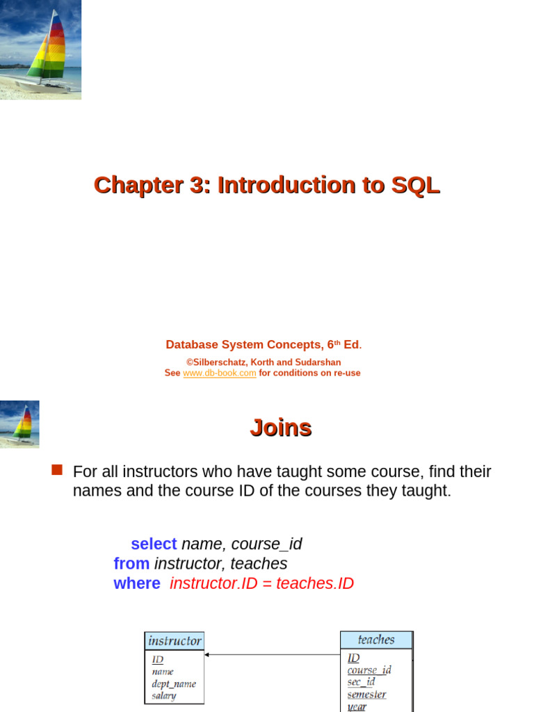 Chapter 3: Introduction To SQL | PDF | String (Computer Science) | Computing