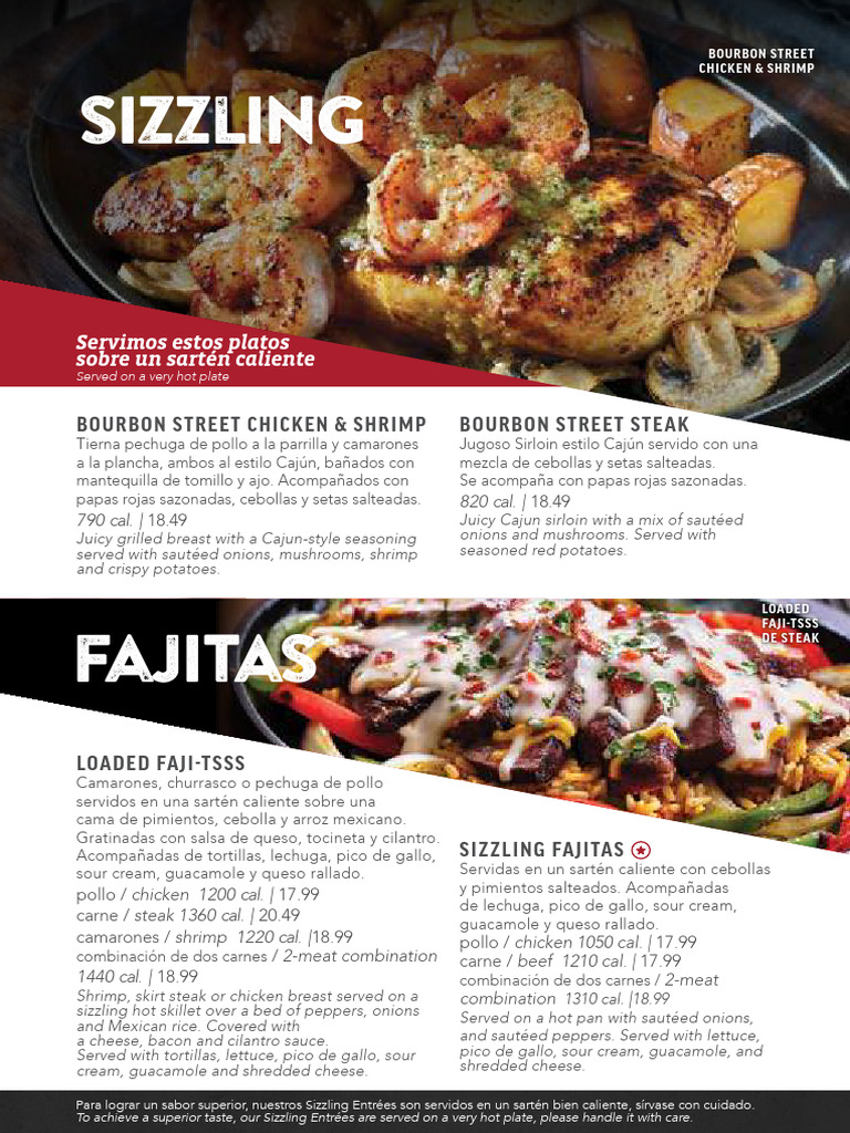 Applebees Menu - Compressed 11 | PDF | Cocina | Alimentos