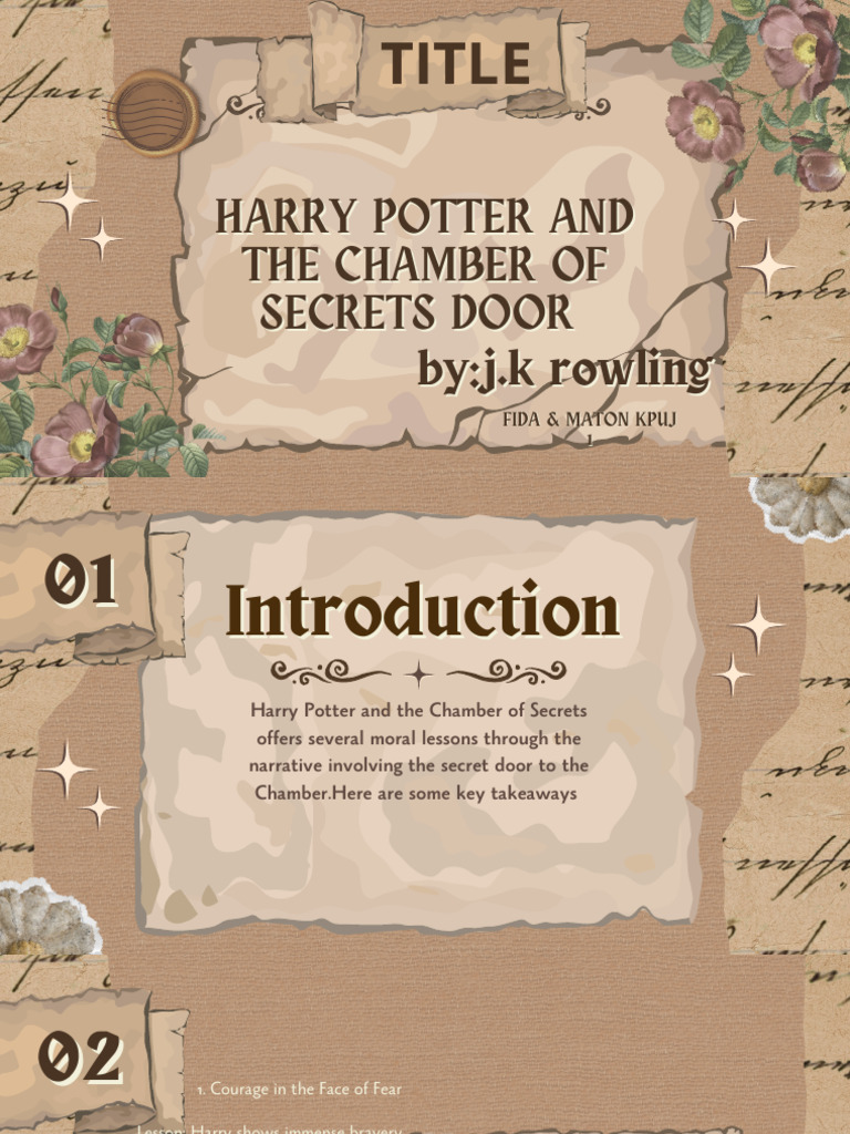 Beige and Brown Organic Vintage Group Project Presentation 20241109 | PDF | Fantasy | Harry Potter