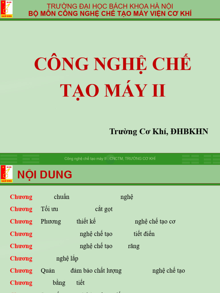 Cong Nghe Che Tao May II - Up Tai Lieu 13.7m | PDF