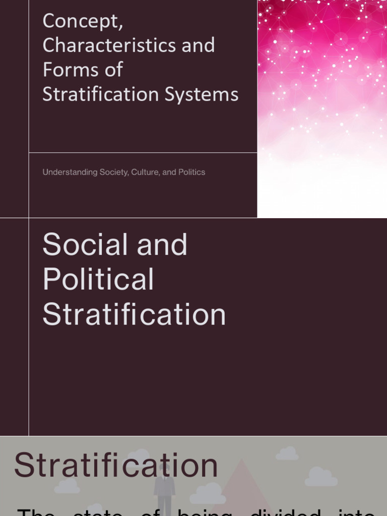 Concept Characteristics and Forms of Stratification Systems v2 | PDF ...