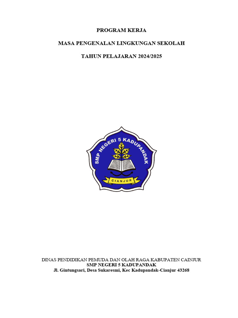 Program Kerja MPLS 24 | PDF