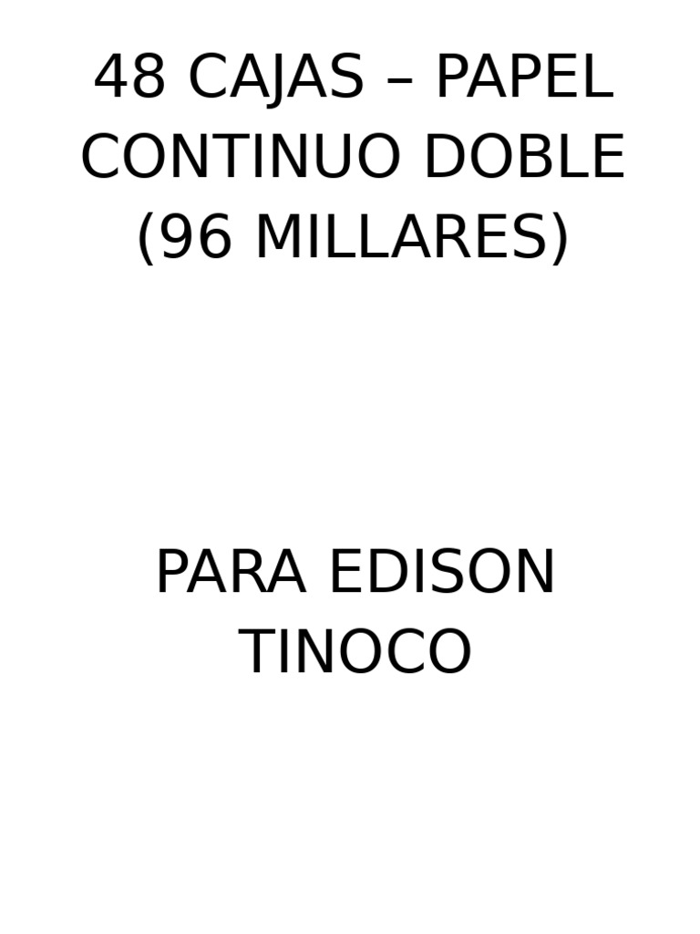 48 Cajas | PDF