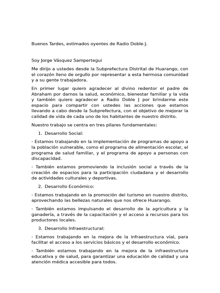 Discurso | PDF