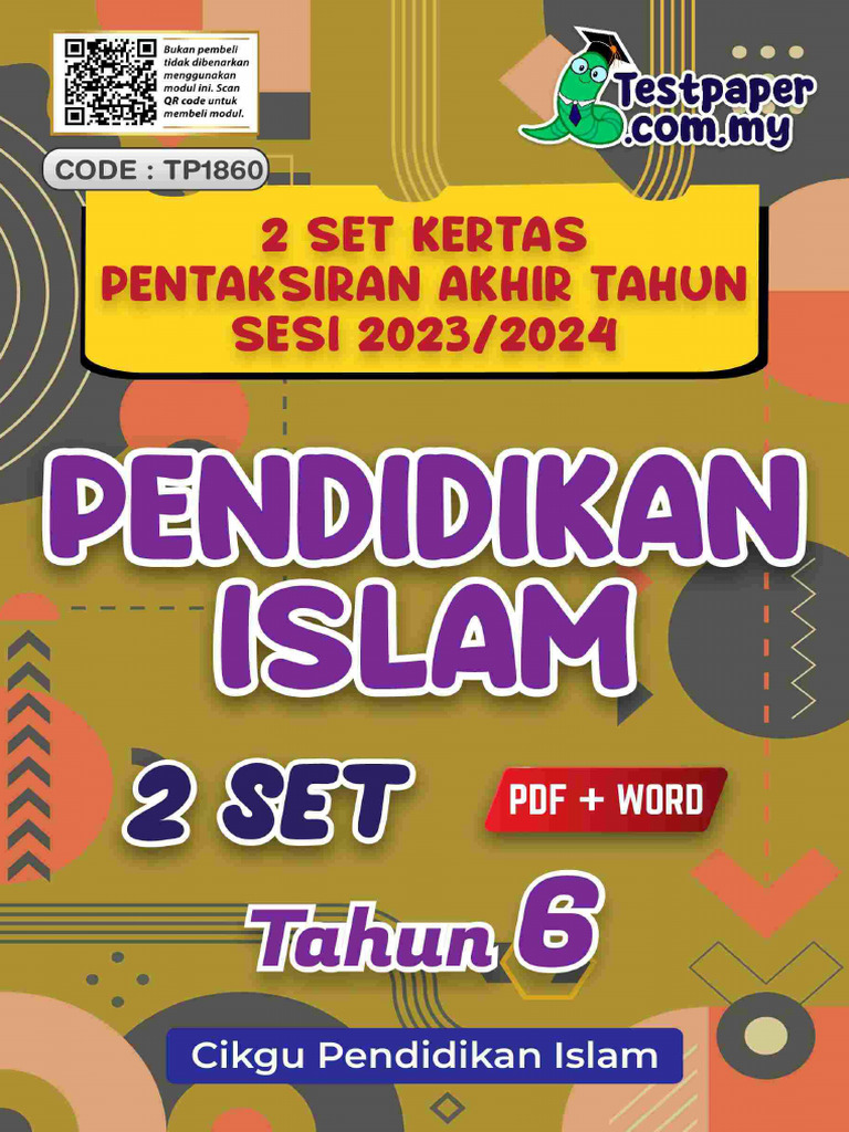 TP1860 - 2 Set Pentaksiran Akhir Tahun Pendidikan Islam Tahun 6 Pat Sesi 2023-20242 | PDF