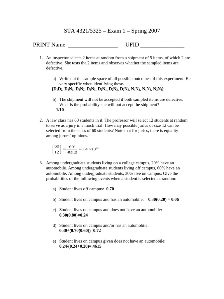 SP 07 Ex 1 Asol | PDF | Probability Theory