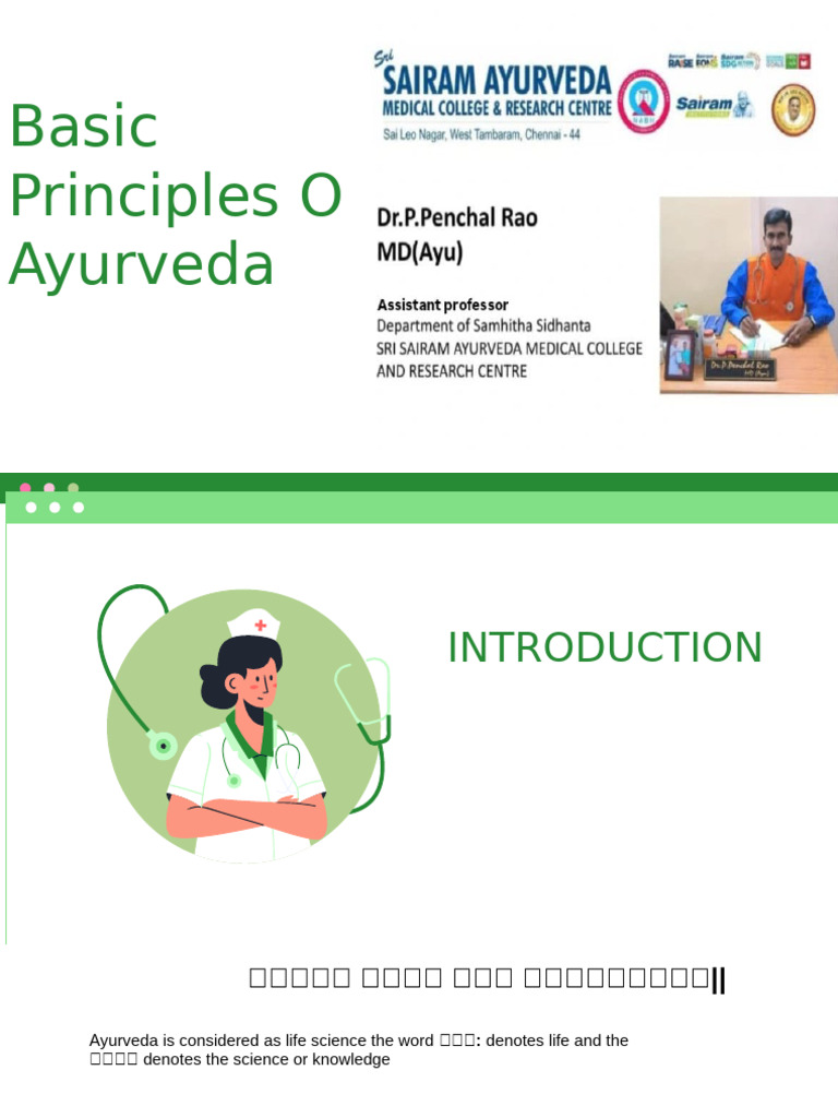 Basic Principles of Ayurveda Explained | PDF | Ayurveda