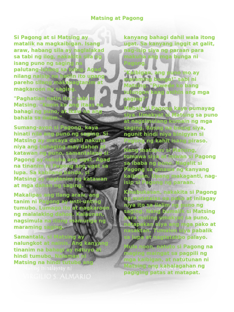 Matsing at Pagong | PDF