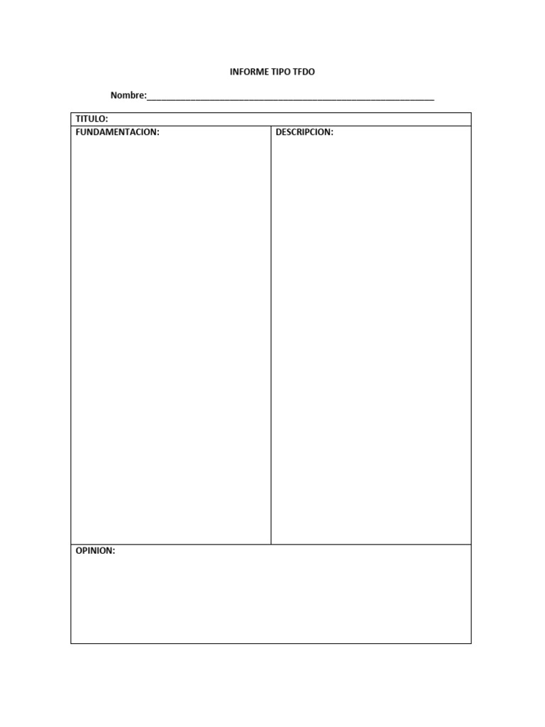 Informe de Clases Teorica - Tfdo | PDF