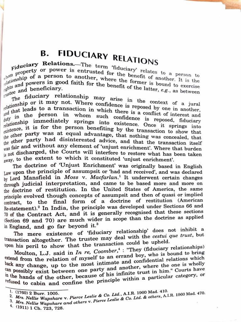 Fiduciary Relationship Trust | PDF | Fiduciary | Trustee