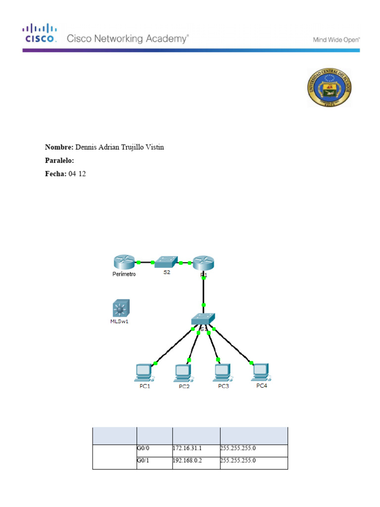 Trujillo Dennis - Configure Layer 3 Switches Instructions | PDF ...